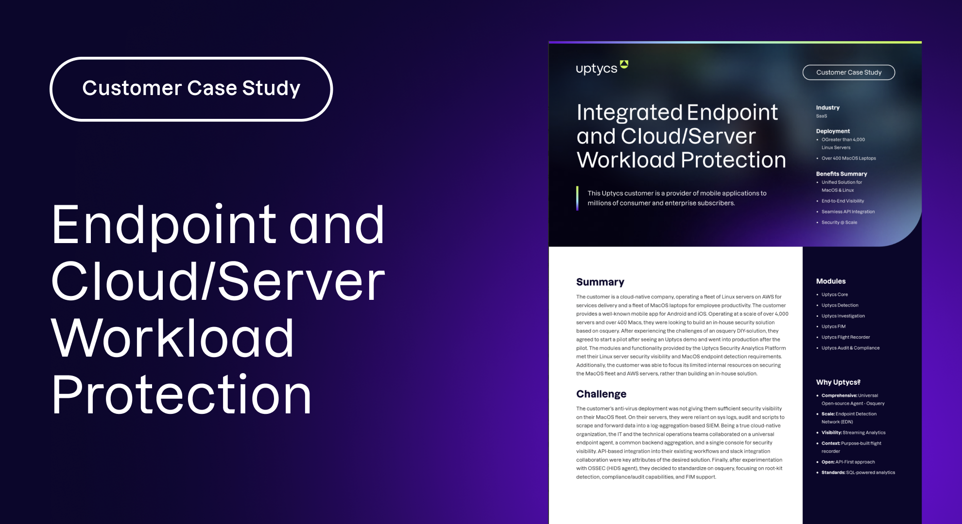 Case Study | Integrated Endpoint and Cloud/Server Workload Protection